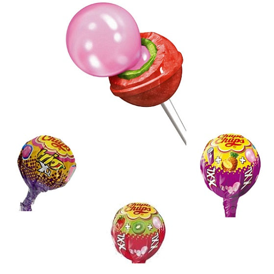 Chupa Chups Trio XXL Lollipop Lollypop with Bubble gum Centre 29g | The ...