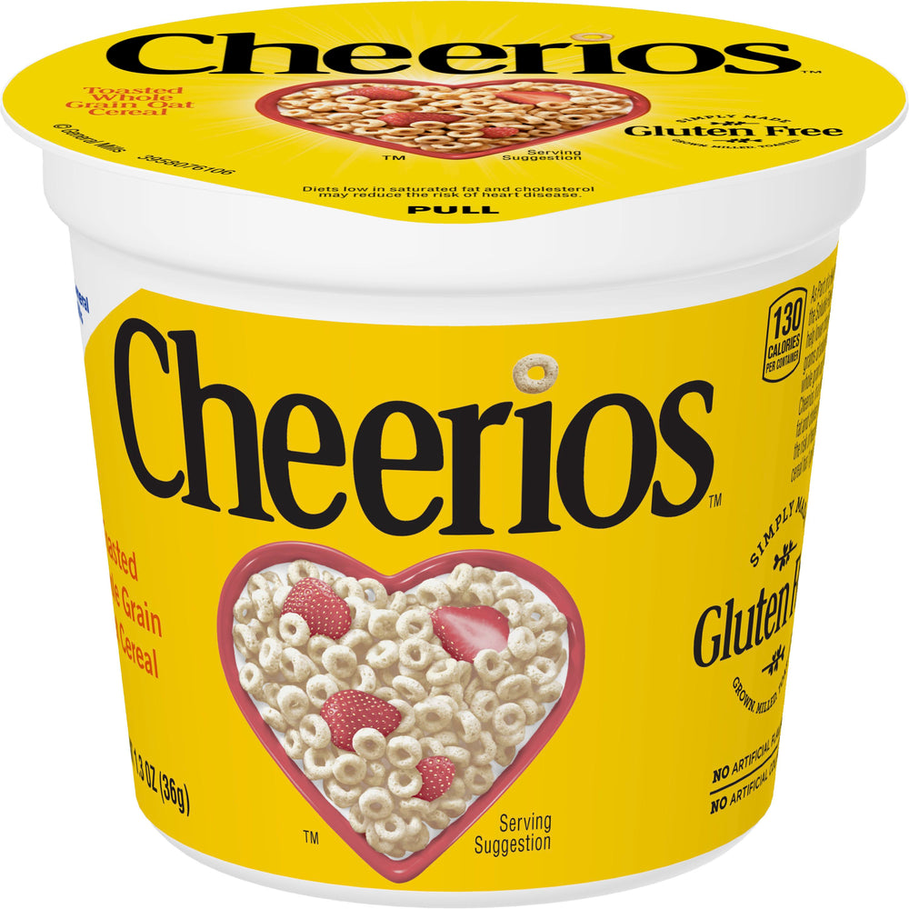General Mills Cheerios Breakfast Cereal Bowl Gluten Free 36g | The ...