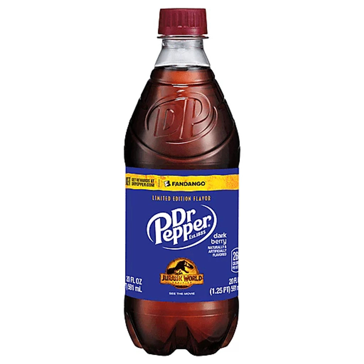 Dr Pepper Dark Berry Limited Edition Jurassic World 591ml Bottle | The ...