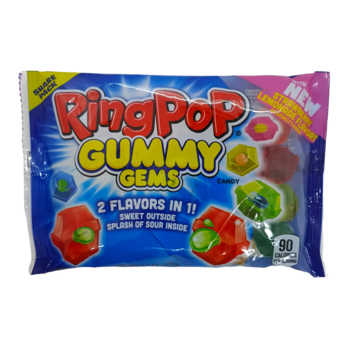 Ring Pop Gummy Gems 2 Flavours In 1 | The Lolly Barn