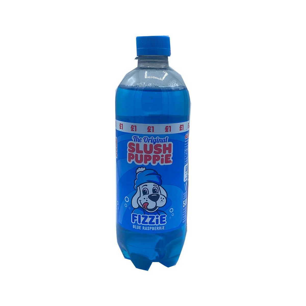Slush Puppie Fizzie Blue Raspberry Soda Bottle 500ml | The Lolly Barn
