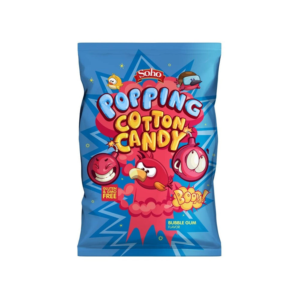 Soho Popping Cotton Candy Bubble Gum Flavour Gluten Free 75g | The ...
