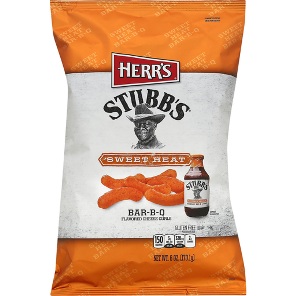 Herr's Stubb's Sweet Heat Bar-B-Q Cheese Curls 170g | The Lolly Barn