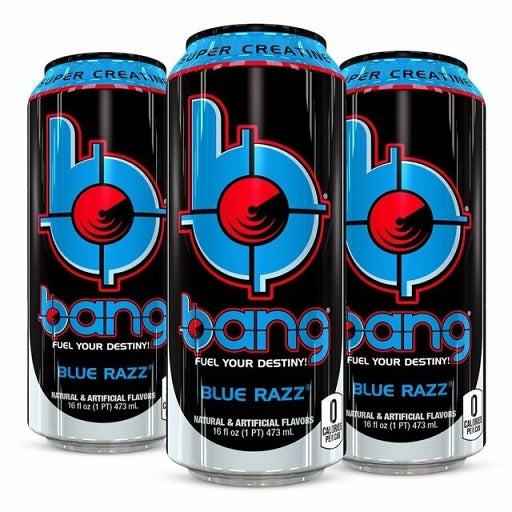 Bang Energy Drink Blue Razz RTD No Sugar No Carbs GF 473ml | The Lolly Barn