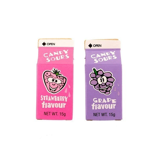 Candy Sours Mini Milk Carton Candy 15g | The Lolly Barn