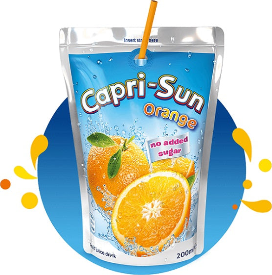 Capri Sun Orange Juice Pouch 200ml | The Lolly Barn