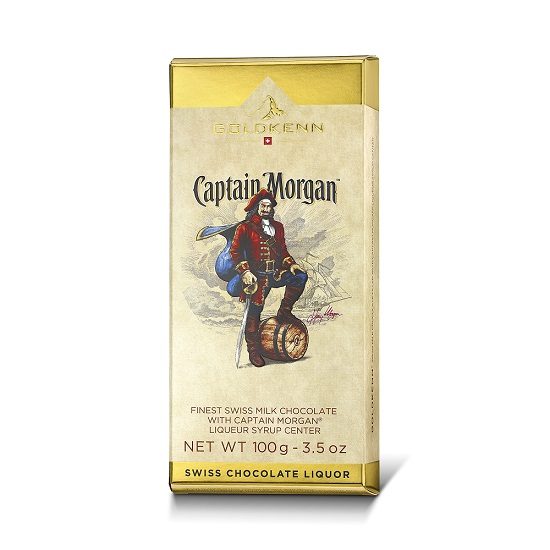 Goldkenn Captain Morgan Finest Swiss Milk Chocolate With Syrup Centre ...