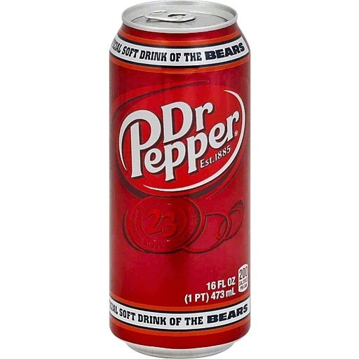 Dr Pepper Soda Soft Drink Man Size Can 473ml BBD: 06/01/25 – The Lolly Barn