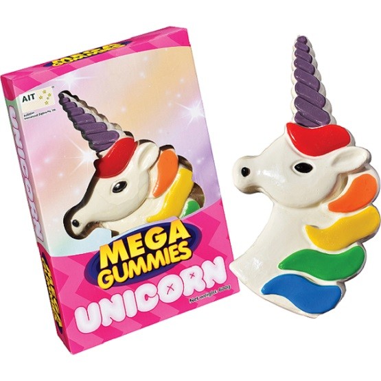 Mega Giant Gummies Gummy Gummi Unicorn 600g BBD: 14/06/23 | The Lolly Barn