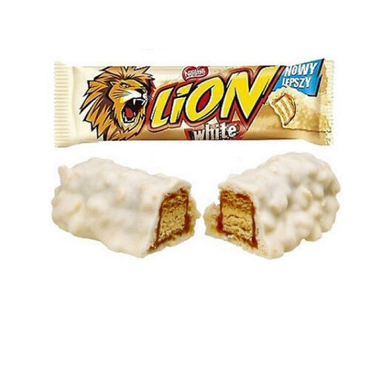 UK Nestle Lion Bar Duo White Chocolate Wafer Caramel Bar 60g BBD: 30/0 ...