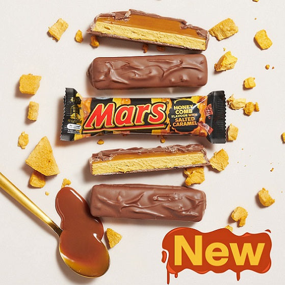 Mars Limited Edition Salted Caramel Honeycomb Chocolate Bar 47g | The ...