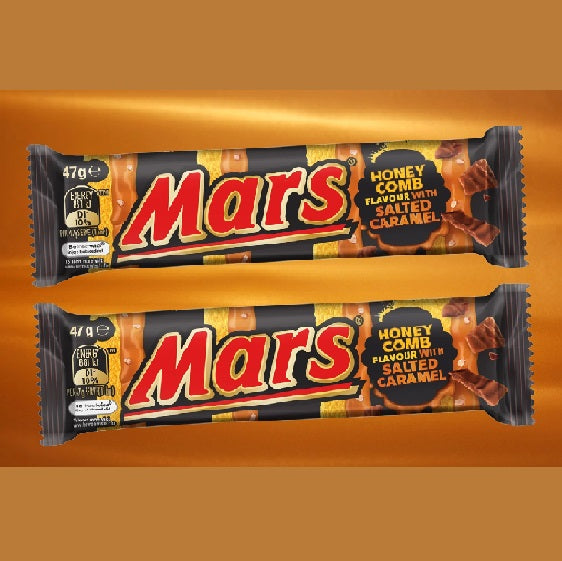 Mars Limited Edition Salted Caramel Honeycomb Chocolate Bar 47g – The ...