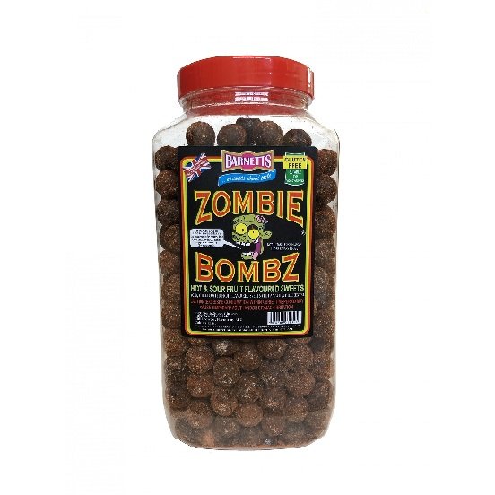 Barnetts Zombie Bombz Hot Chilli And Fruit Flavoured Sour Balls Hard C ...