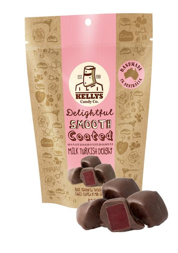Kellys Candy Co Milk Chocolate Turkish Delight 90g or 200g | The Lolly Barn