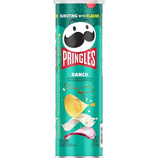 Pringle's Pringles Ranch Flavoured Chips Crisps Snack 158g | The Lolly Barn