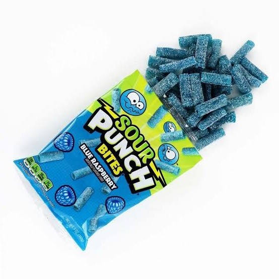 Sour Punch Bites Blue Raspberry 142g | The Lolly Barn