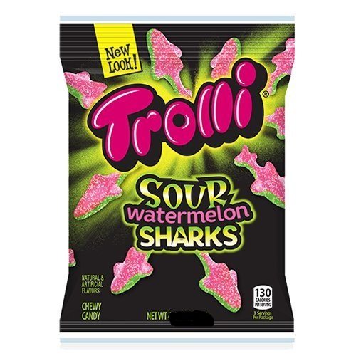 Trolli Sour Watermelon Sharks Gummy Gummi Candy Gluten Free 500g | The ...