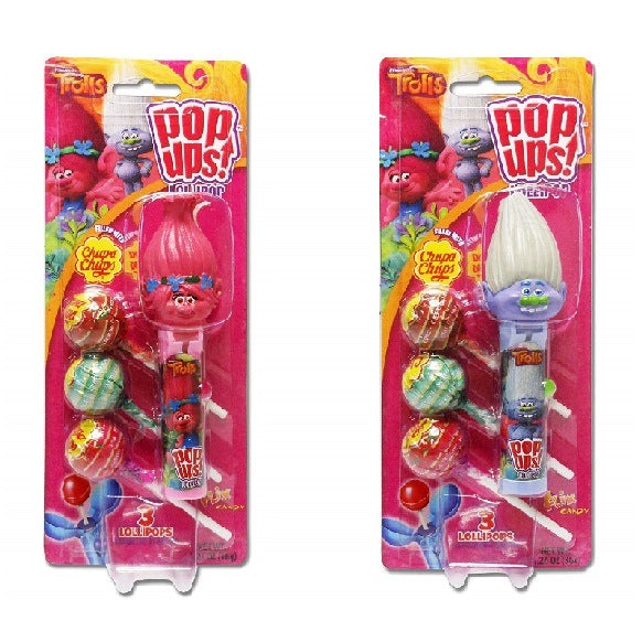 Dreamworks Trolls Pop Ups Chupa Chups Lollipops Limited Edition 36g ...