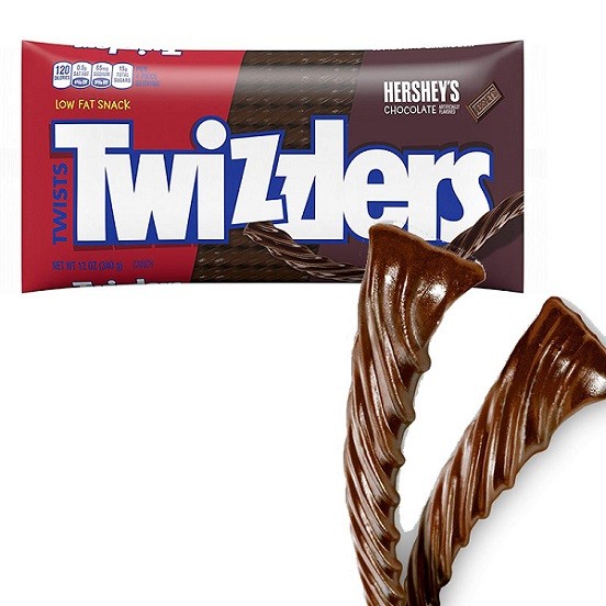 Twizzlers Hershey's Hersheys Chocolate Twists Chewy Candy Rope Licoric ...